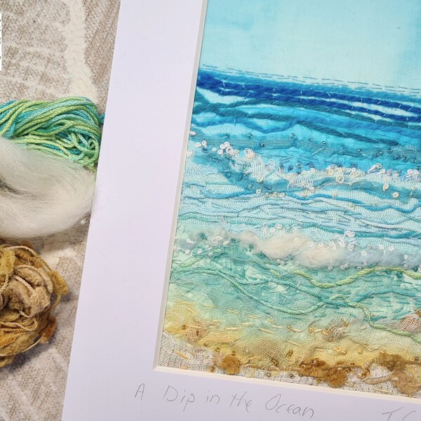 Finished Slow Stitch Art - Etsy