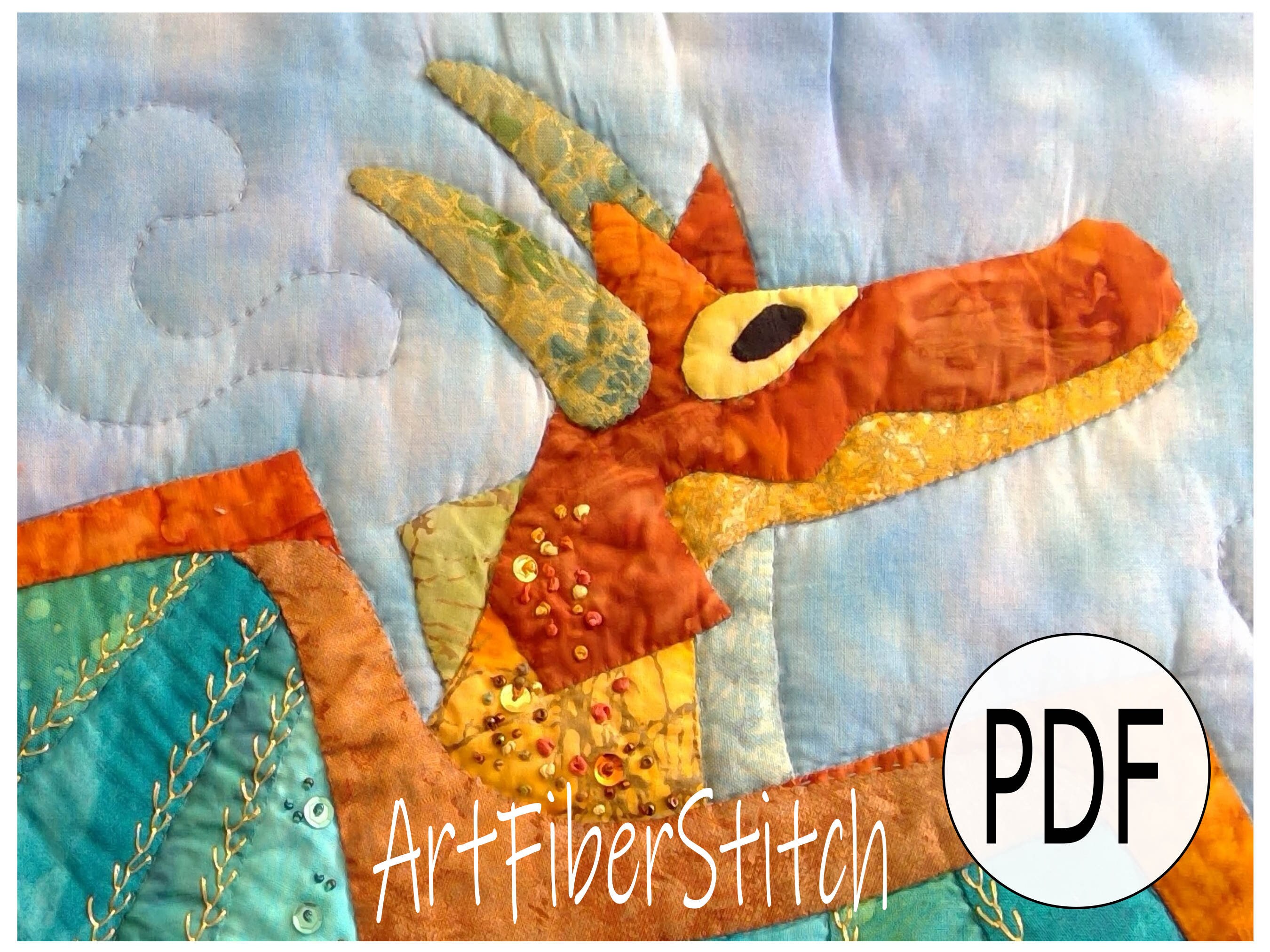 Dragon Quilt Pattern: Applique Wall Hanging (PDF Pattern) - Etsy