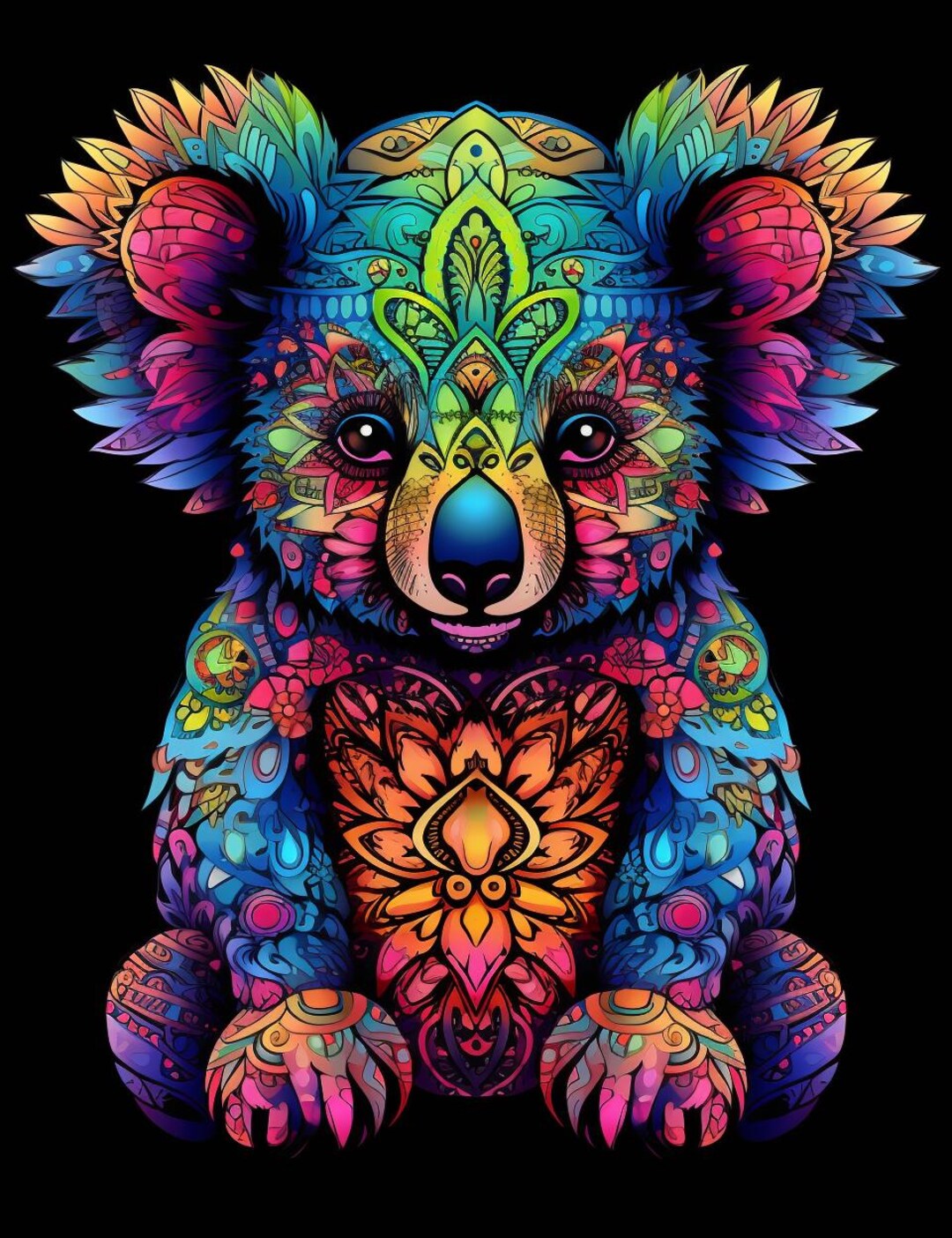 300 Koala Mandala Coloring Pages for Adults, Coloring Pages, PDF ...