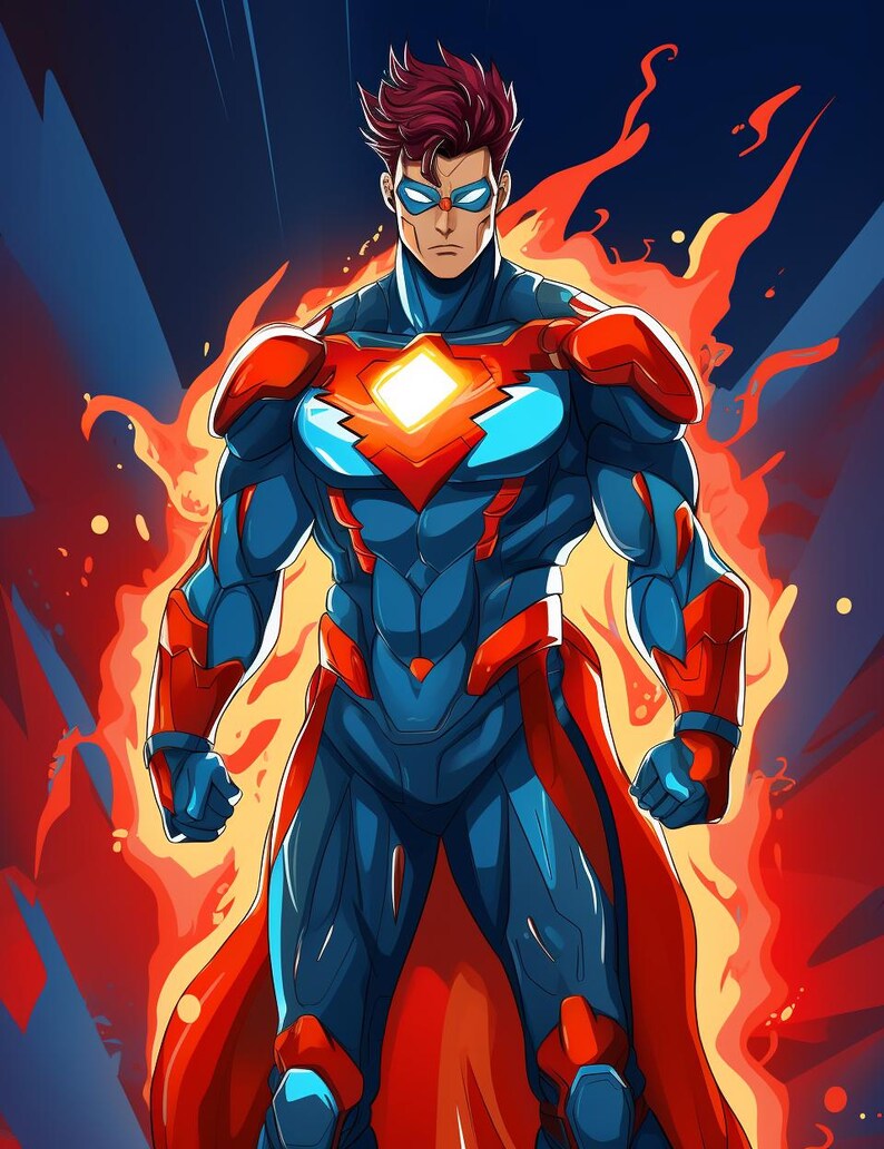 100 Anime Superhero Coloring Pages, Coloring Pages, Kids, Adults, PDF ...