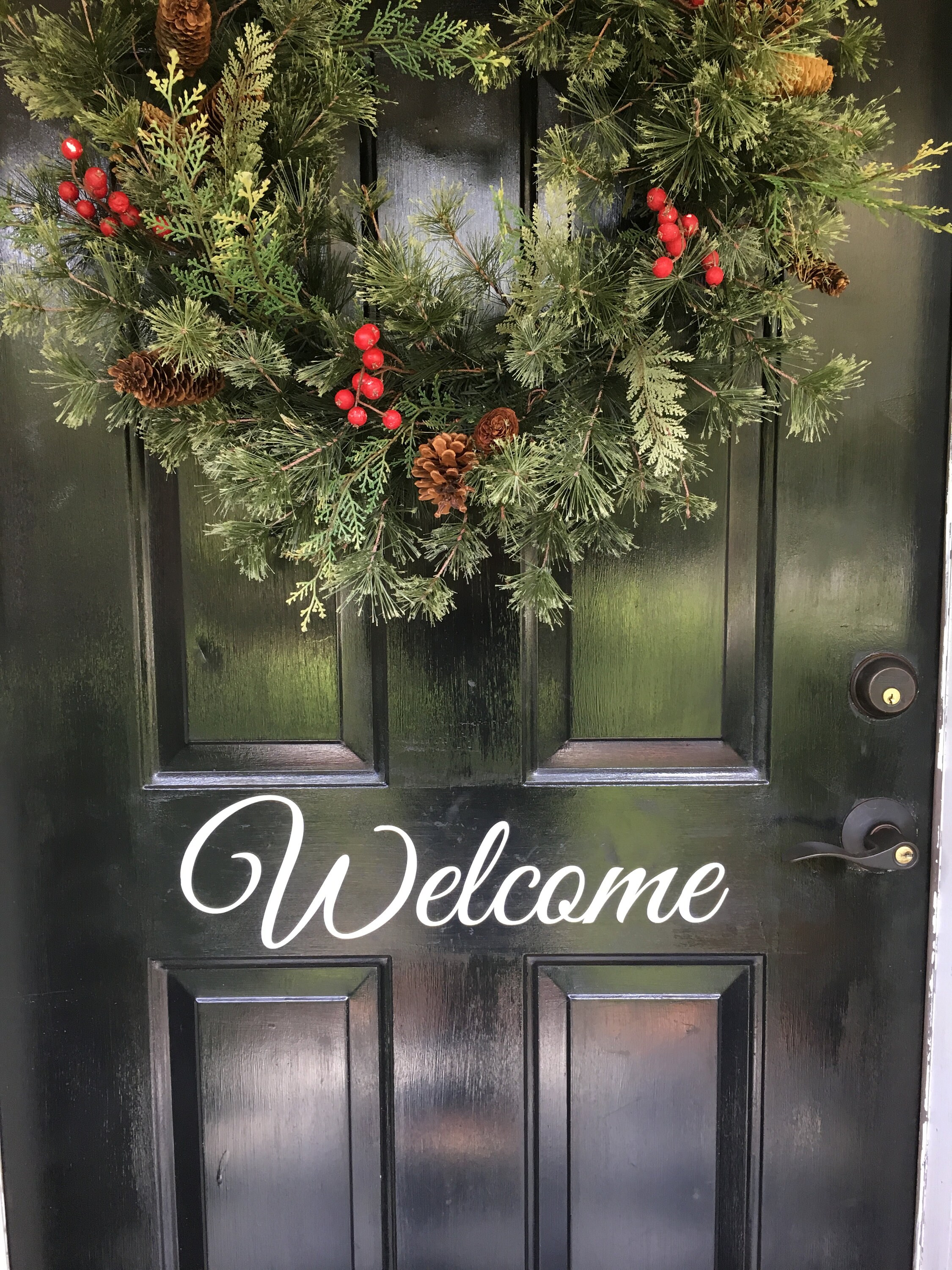 Classic Elegant Entrance Welcome Sign Decal Perfect for DIY Projects ...