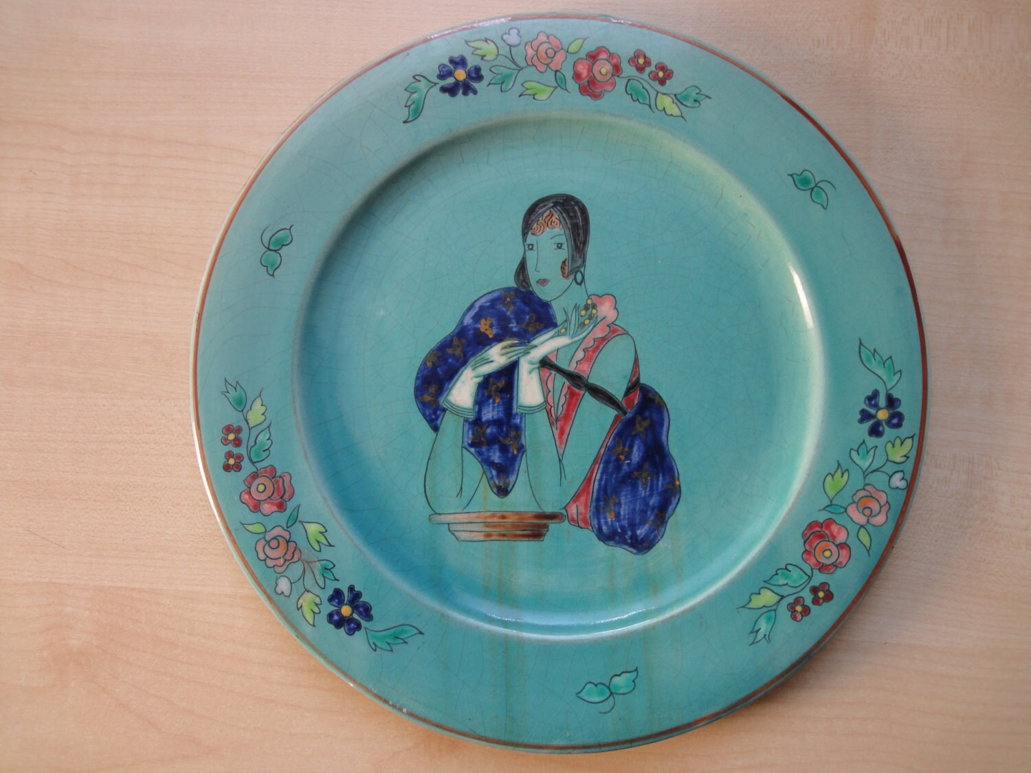 ART DECO PLATE - Etsy