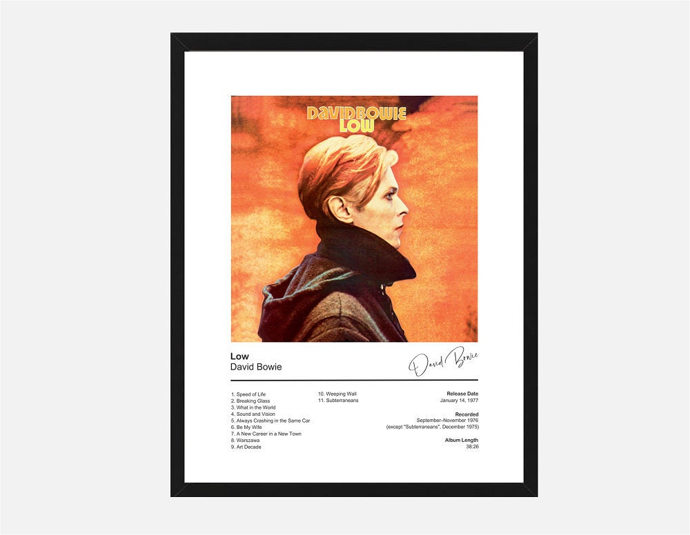 David Bowie Low Poster