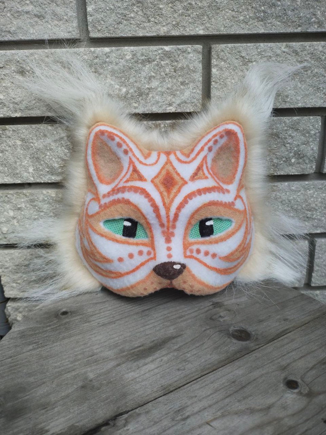 Mask Hand-made Felted Cat Therian Mask, Cat Mask, Quadrobics - Etsy