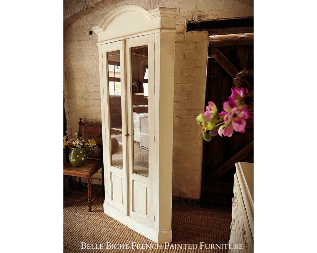 FOR SALE Rustic Flemish Bonnet Top Glazed Corner Cabinet - Etsy UK