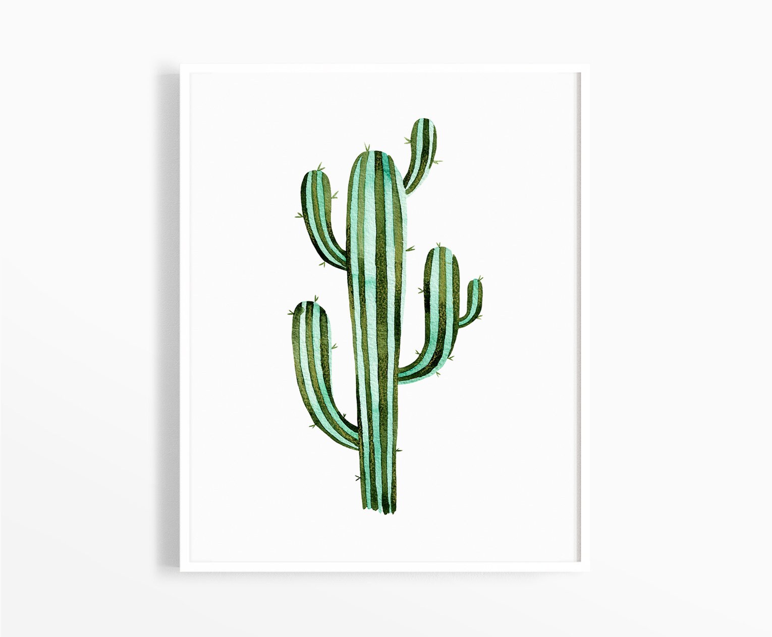 Cactus And Llama Art Print Cactus Wall Art Llama Art Print | Etsy