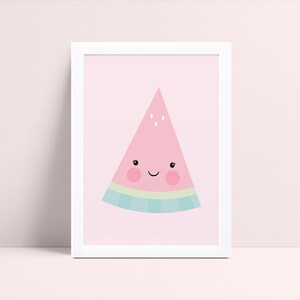 Watermelon Art Print, Baby Girl Nursery, Printable Kids Decor, Nursery ...