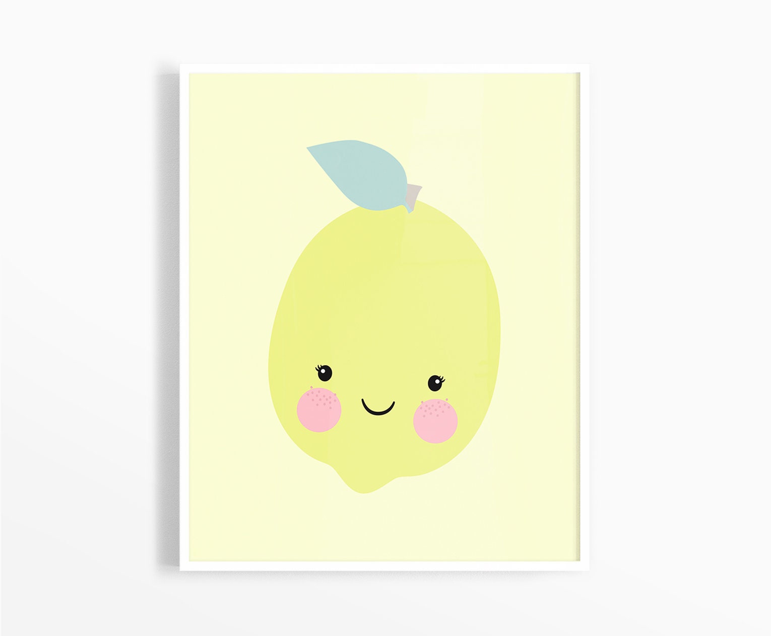 Lemon Art Print Baby Girl Nursery Nursery Wall Art Fruit | Etsy