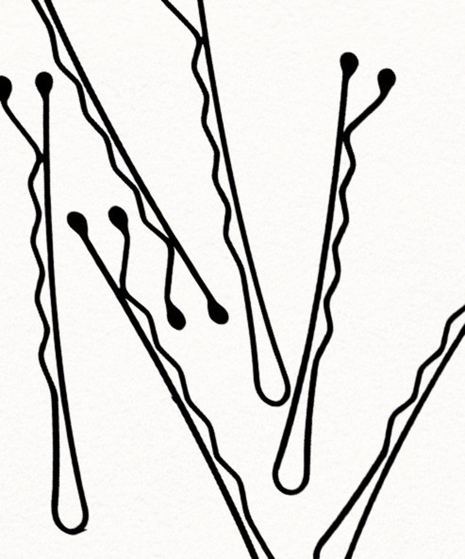 Bobby Pins Art Print, Instant Download, Printable Wall Art, Minimalist ...