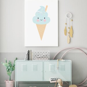 Ice Cream Prints, Printable Wall Art, Nursery Wall Decor, Comfort ...