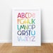 Alphabet and Numbers Art Print, Instant Download, Nursery Art Print ...