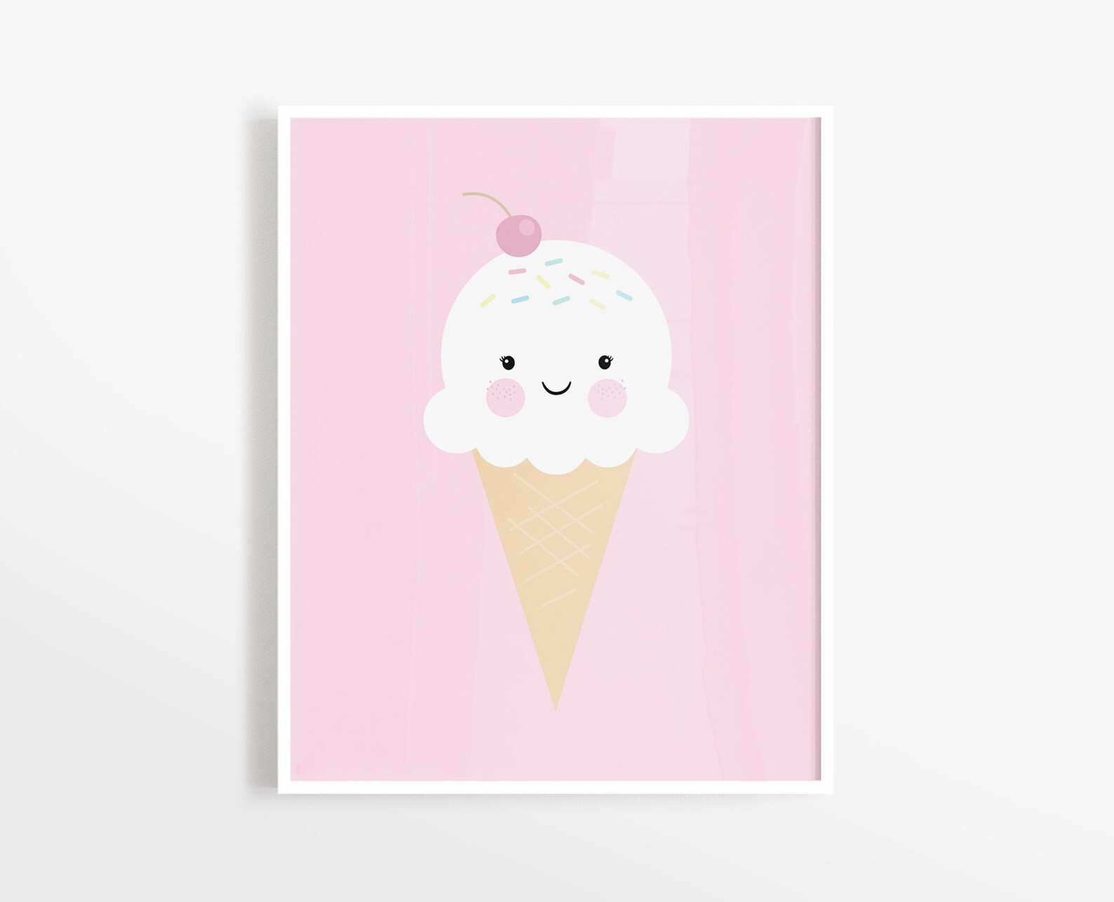 Ice Cream Prints, Printable Wall Art, Nursery Wall Decor, Comfort ...