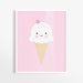 Ice Cream Prints, Printable Wall Art, Nursery Wall Decor, Comfort ...