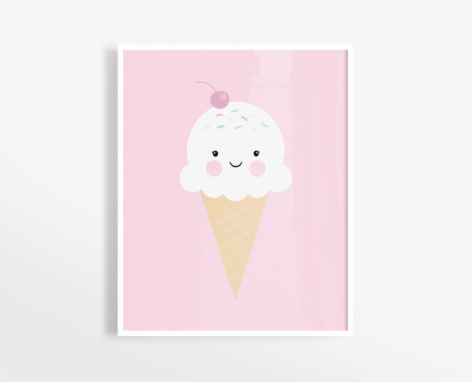 Ice Cream Prints Printable Wall Art Nursery Wall Decor | Etsy Canada