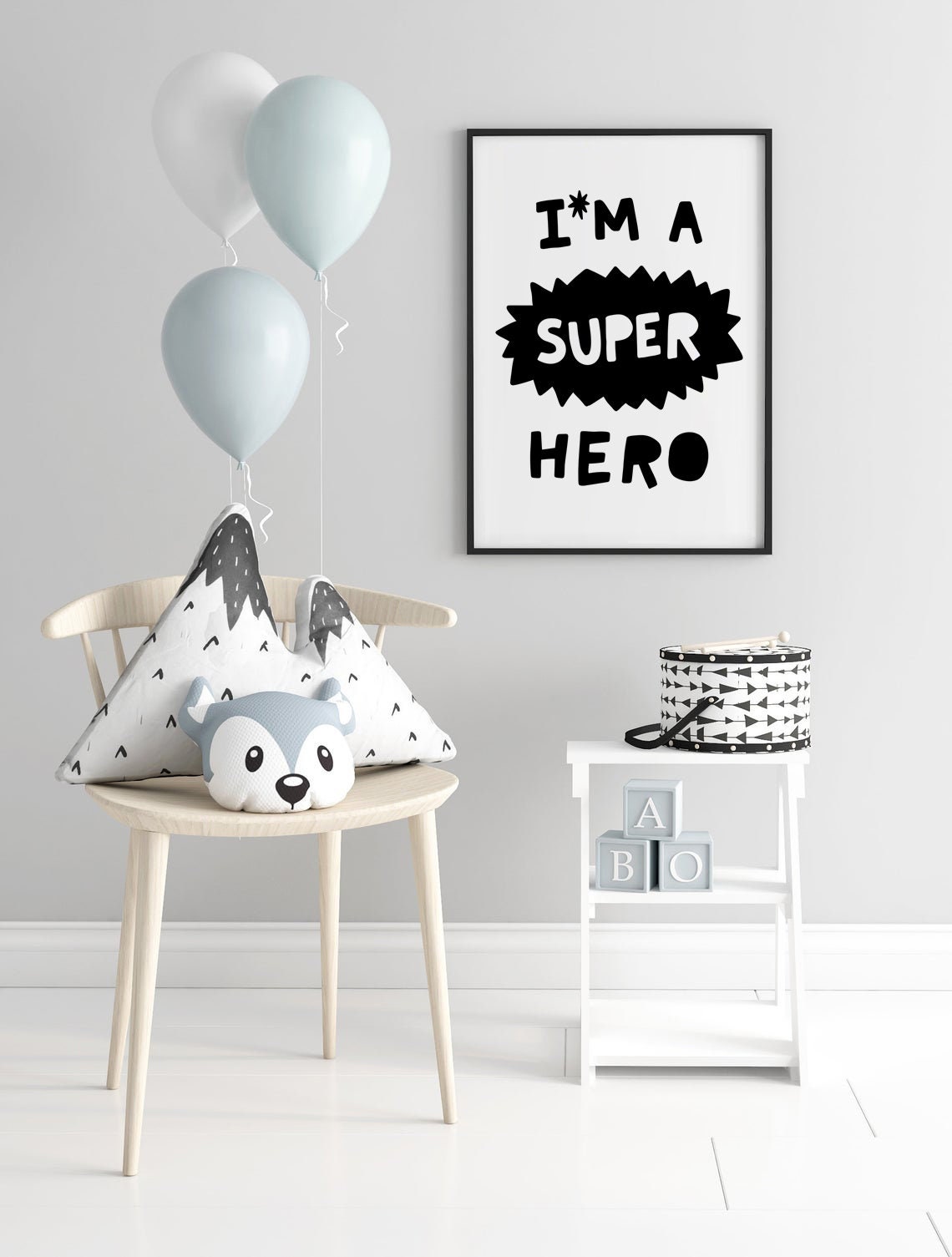 Superhero Prints Kids Room Decor Super Hero Kids Bedroom | Etsy