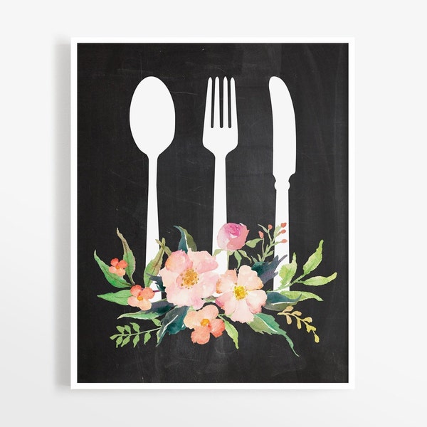 Kitchen Chalk Art - Etsy
