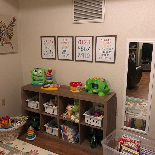 Alphabet Numbers Colors Days Art Print Instant Download - Etsy Canada