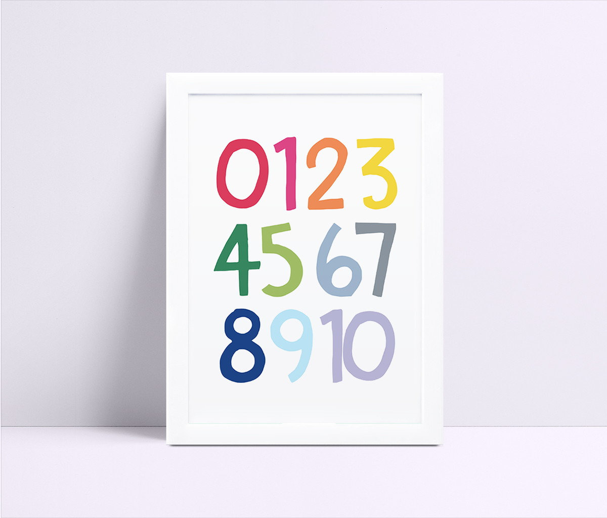 Alphabet and Numbers Art Print Instant Download Nursery Art | Etsy