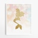 Mermaid Art Print Little Mermaid Art Print Instant Download - Etsy