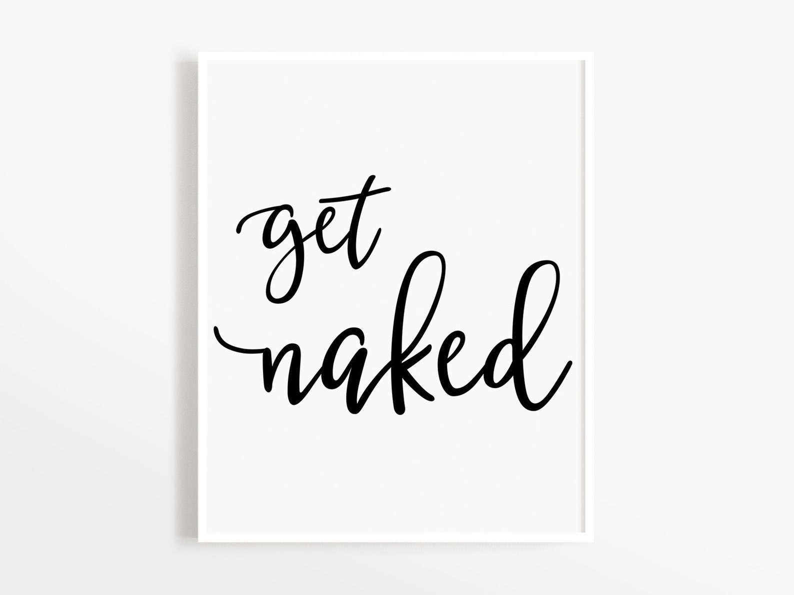 Get Naked Art Print Bathroom Decor Bathroom Wall Art Get Etsy