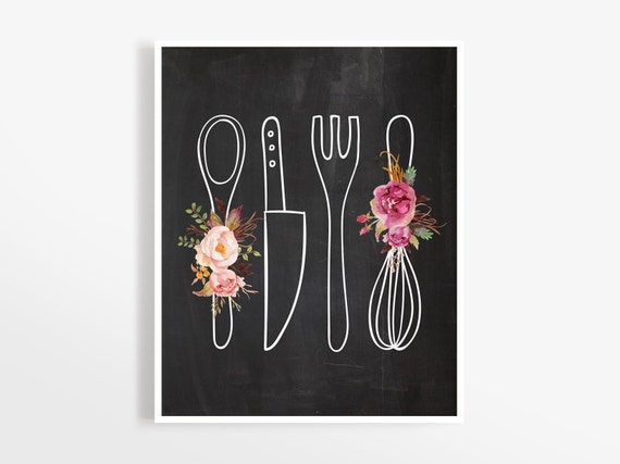 Kitchen Art Print Kitchen Wall Decor Instant Download | Etsy