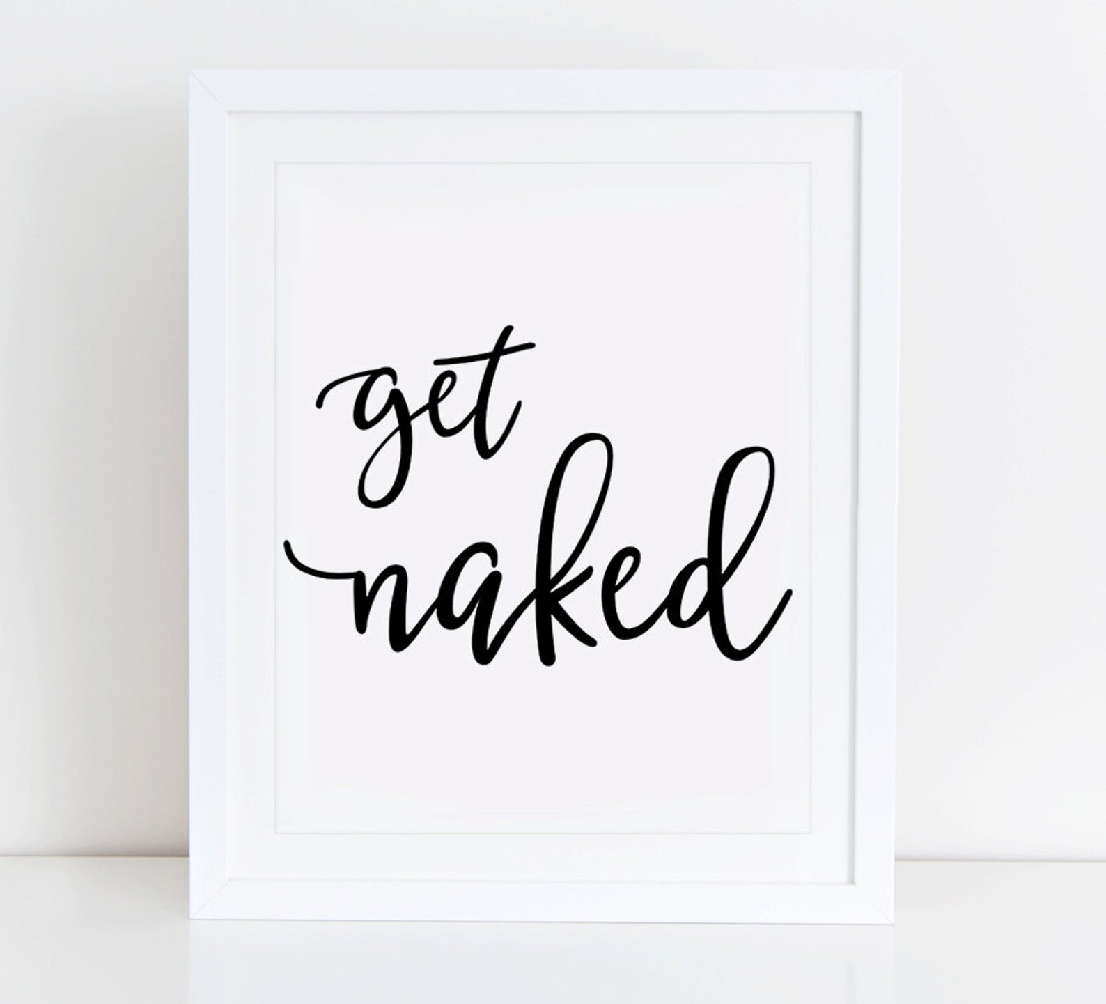 Get Naked Art Print Bathroom Decor Bathroom Wall Art Get Etsy