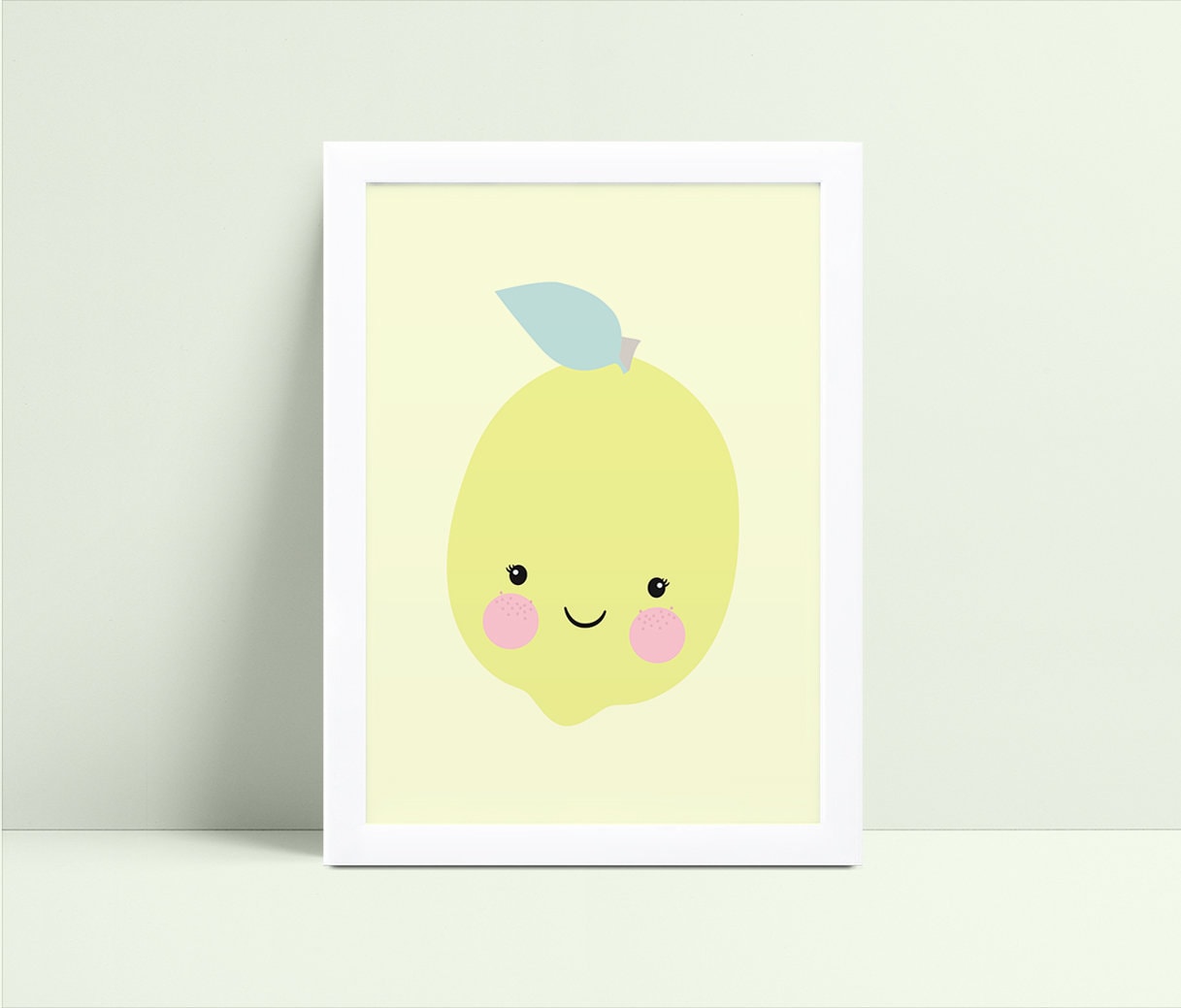 Lemon Art Print Baby Girl Nursery Nursery Wall Art Fruit | Etsy