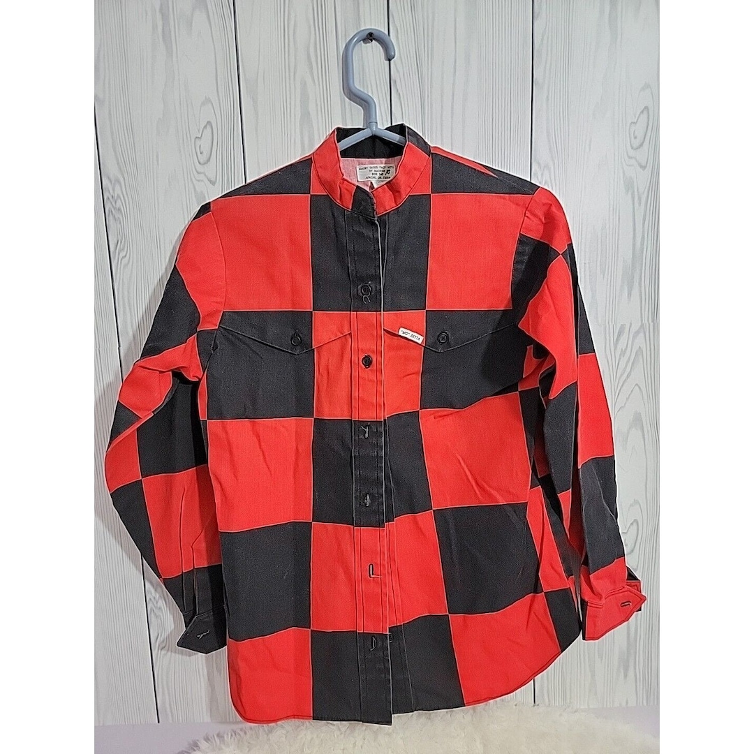Vintage Mo Betta Western Cowboy Black and Red Button up Long Sleeve Garth - Etsy