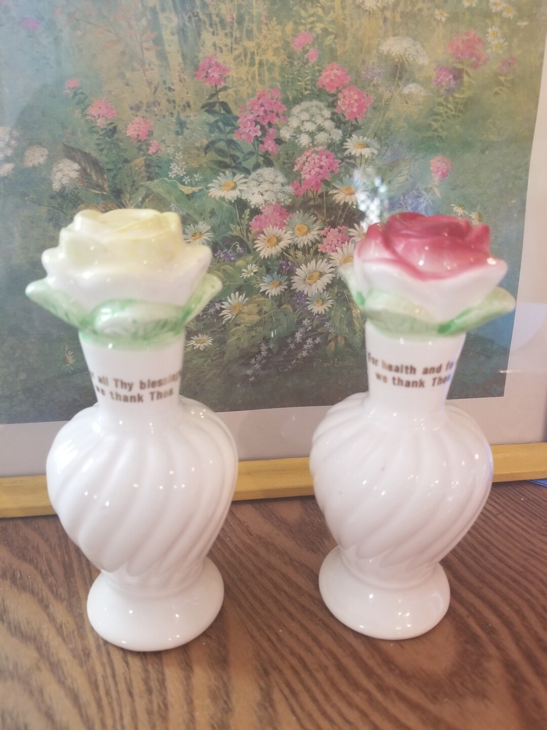 Rose Bud Salz und Pfeffer Streuer - Etsy.de