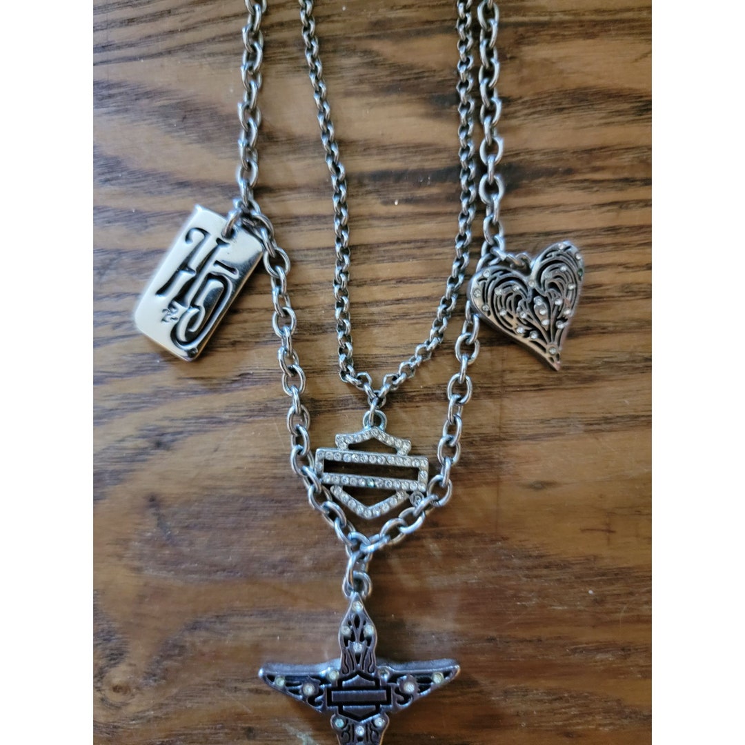 Women's Harley Davidson Charm Type Necklace - Etsy