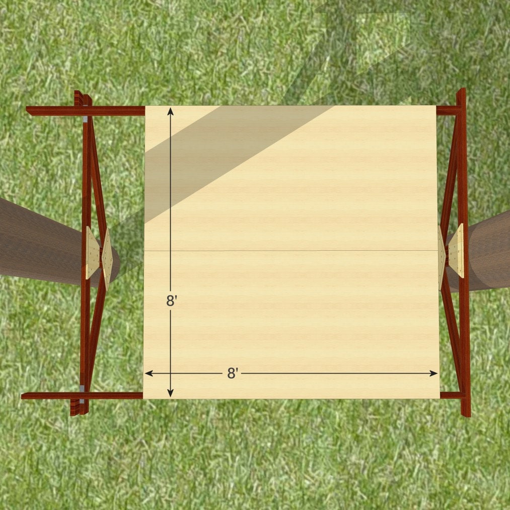 8' X 8' Treehouse Platform for Two Trees | Etsy Australia