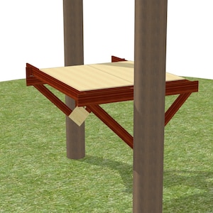 8' X 8' Treehouse Platform for Two Trees - Etsy Australia