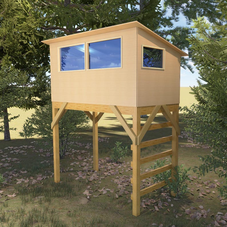 Savanna Bird Hide Plans | Free Standing Playhouse - Etsy