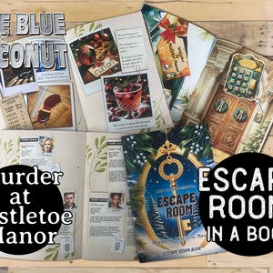 Christmas Murder at the Manor Escape Room in a Book, Tabletop Puzzles ...