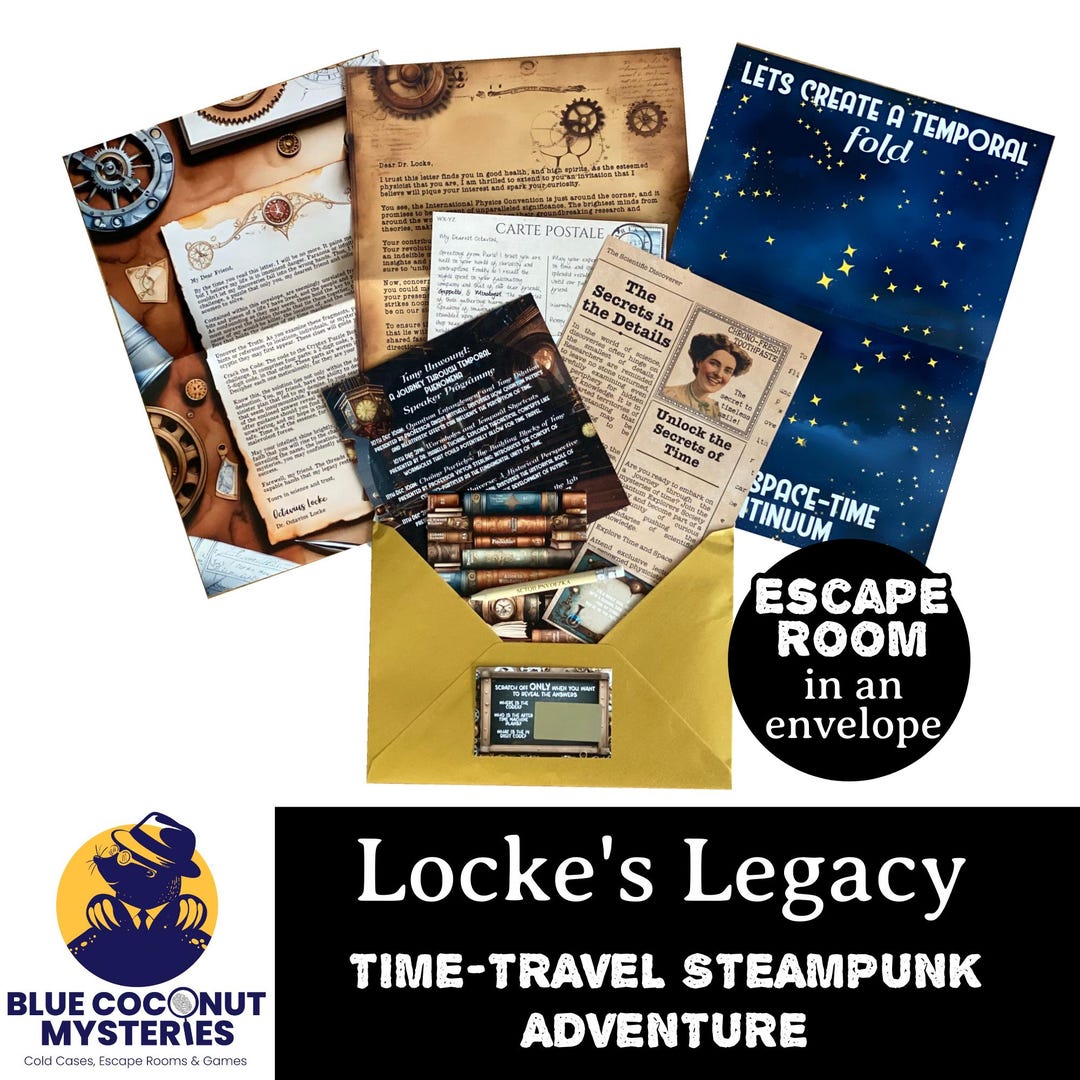 Locke's Legacy Escape Room, Steampunk Time Machine, Tabletop Brain ...
