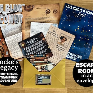 Locke's Legacy Escape Room, Time Machine Steampunk, Tabletop Puzzles ...