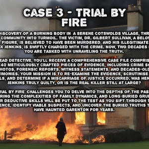 Tabletop Detective Case File, Crime Cold Case 3 Murder, POSTED to Your ...