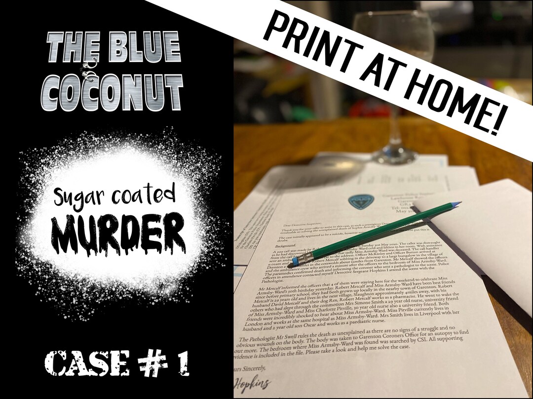 Crime Cold Case Murder, Tabletop Detective Case File 1, Printable Solve ...