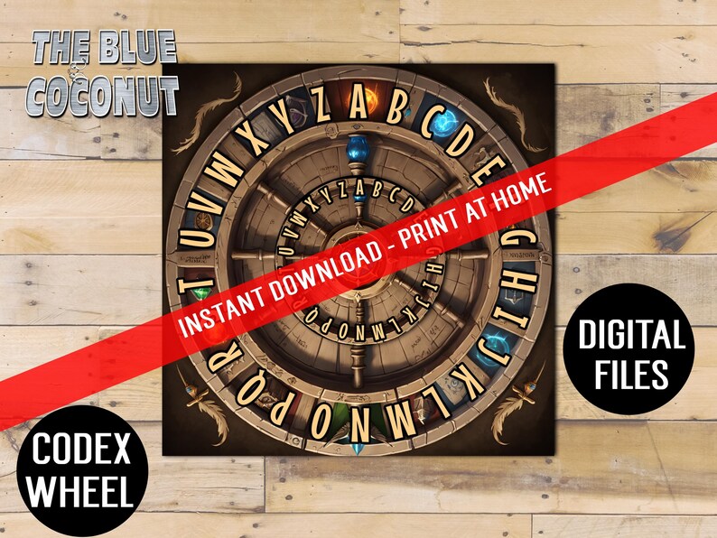 Printable Codex Wheel DIY Cipher Wheel Template for Secret Codes ...