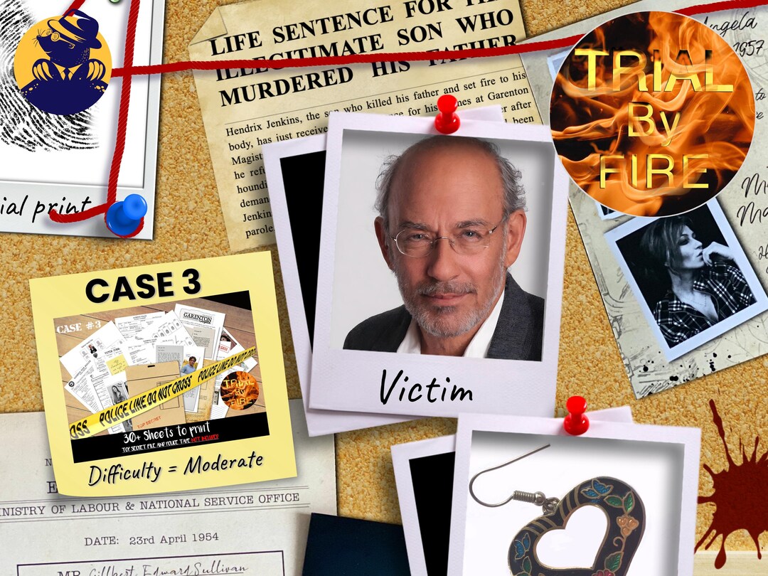 Tabletop Detective Case File, Crime Cold Case 3 Murder, Print and Solve ...