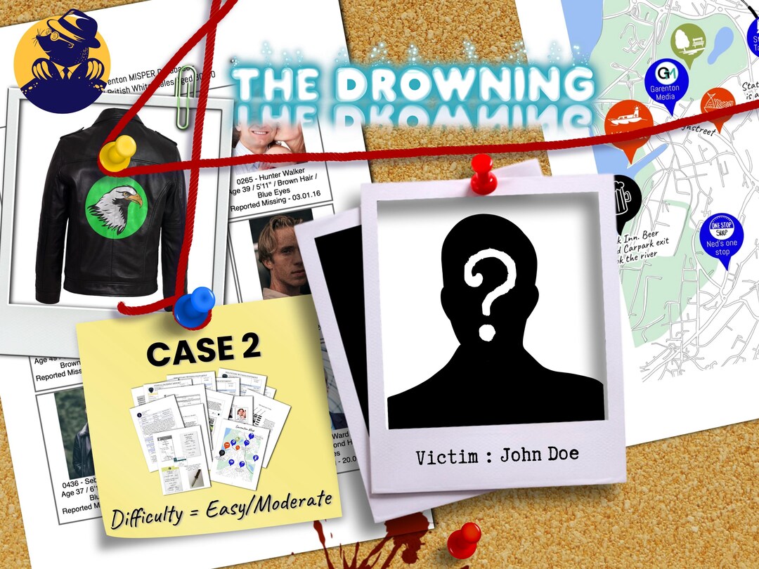 Tabletop Detective Case File, Crime Cold Case 2 Murder, Print and Solve ...