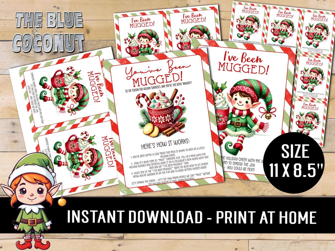 You've Been Mugged Game Festive Office Holiday Gift Exchange Secret ...