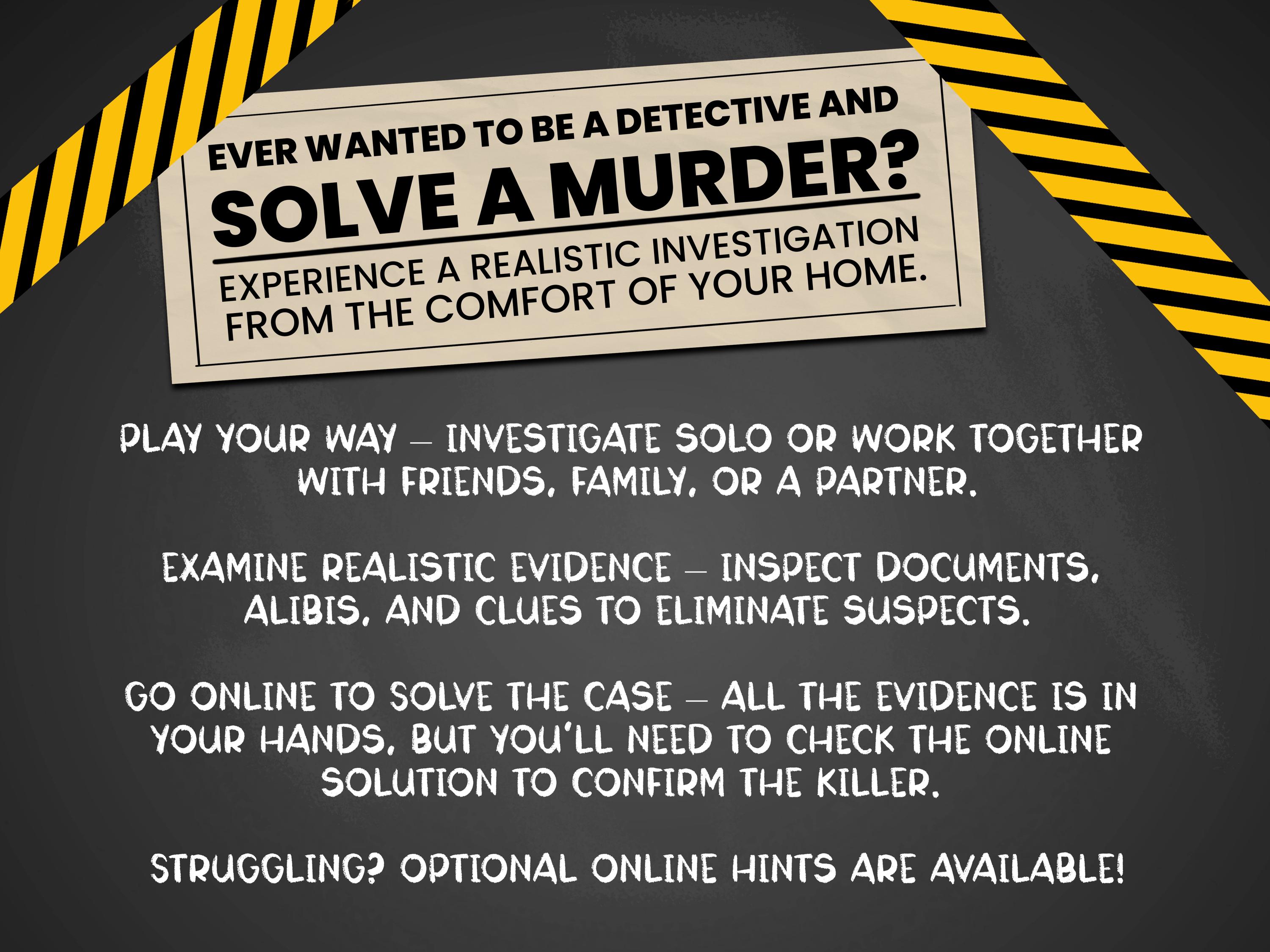 Tabletop Detective Case File, Crime Cold Case 1, Print and Solve at ...