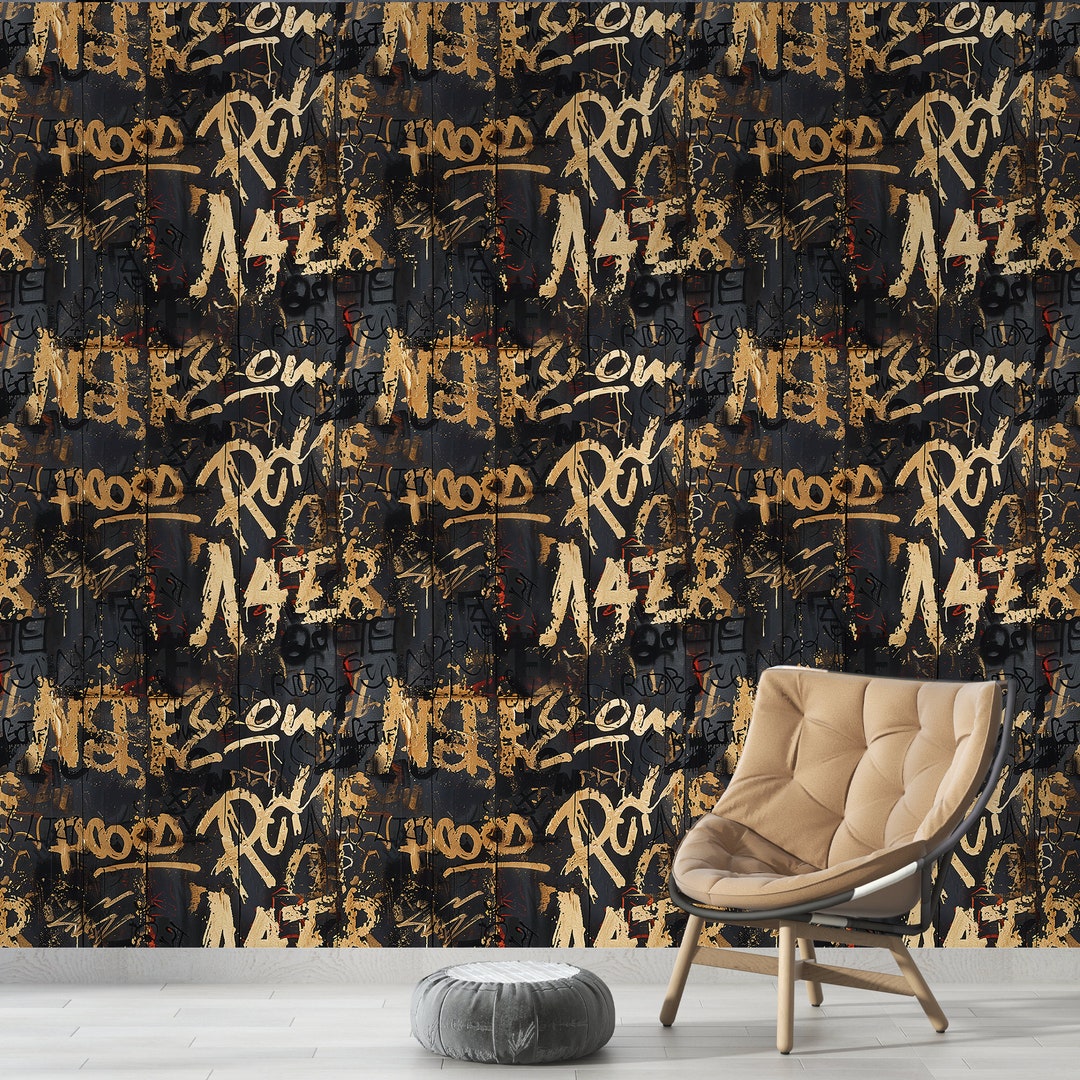 Funky Street Art Wall Mural Moody Modern Pop Art Graffiti Wallpaper ...