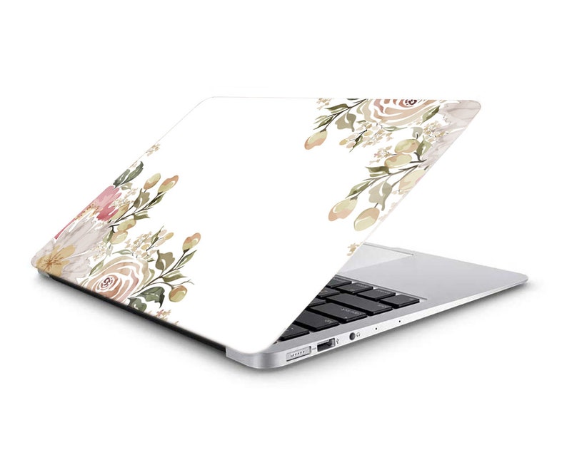 Floral Watercolor Laptop Skin Beautiful Flowers Vinyl Decal | Etsy