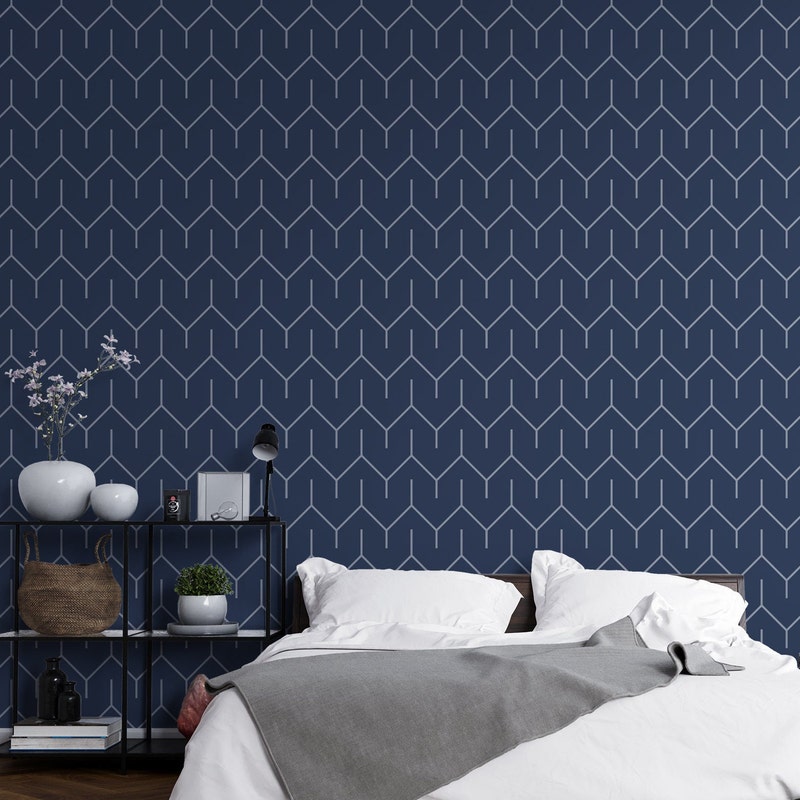 Navy Blue Wallpaper - Etsy