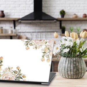 Floral Watercolor Laptop Skin Beautiful Flowers Vinyl Decal - Etsy