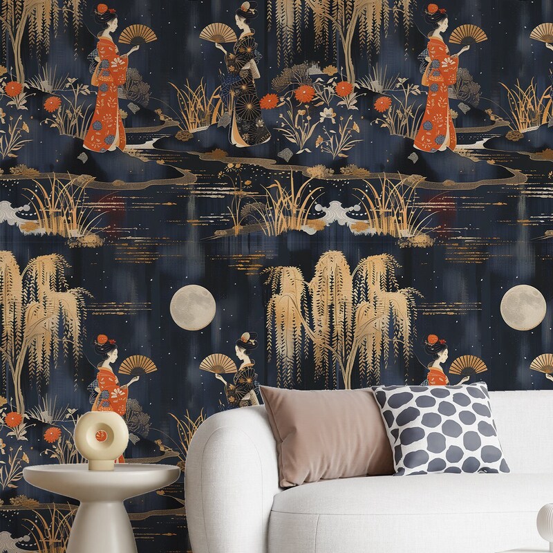 Asian Wallpaper - Etsy