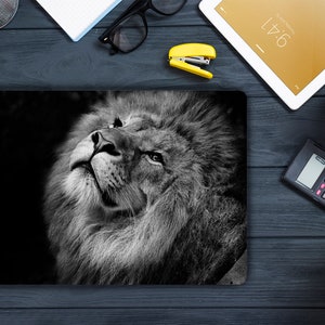Lion Laptop Skin Black Vinyl Decal Sticker Notebook Dell - Etsy