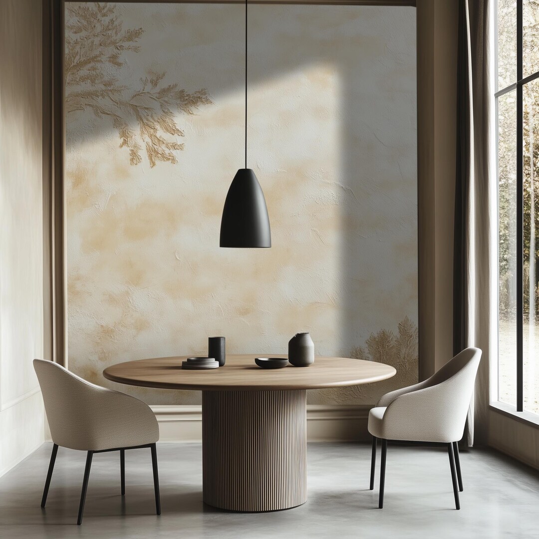 Neutral Abstract Cloud Wallpaper: Minimalist Textured Wall Mural for ...
